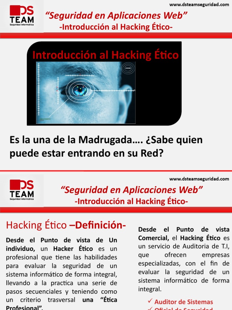Ethical Hacking Intro | PDF | Hacker de seguridad | Seguridad de ...