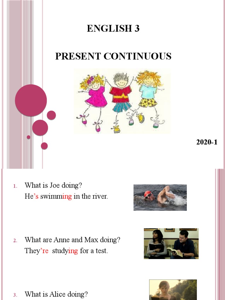 Present Continuous | PDF