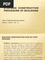 Building Construction Step by Step Process | PDF | Masonry | Concrete