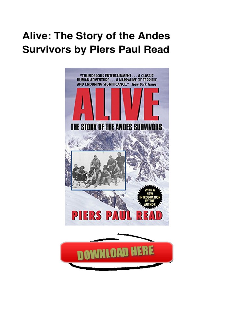 Alive The Story of The Andes Survivors B PDF | PDF