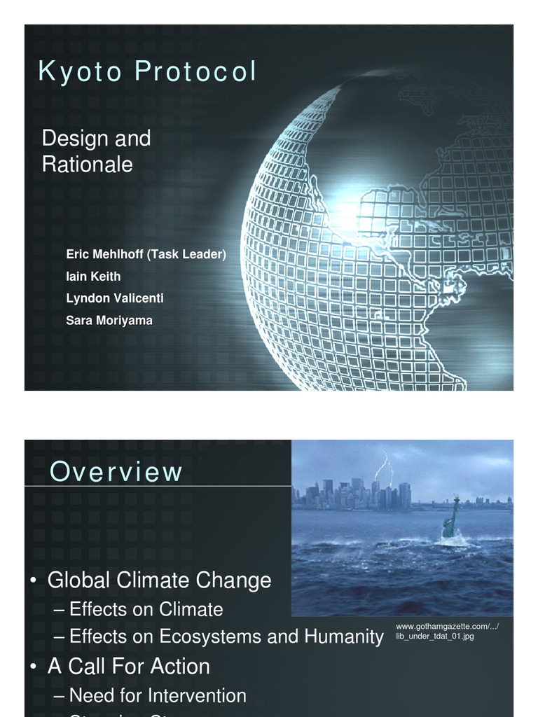 Kyoto Protocol: Design and Rationale | PDF | Global Warming | Kyoto ...