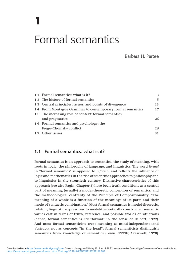 An In-Depth Look at the History and Development of Formal Semantics ...