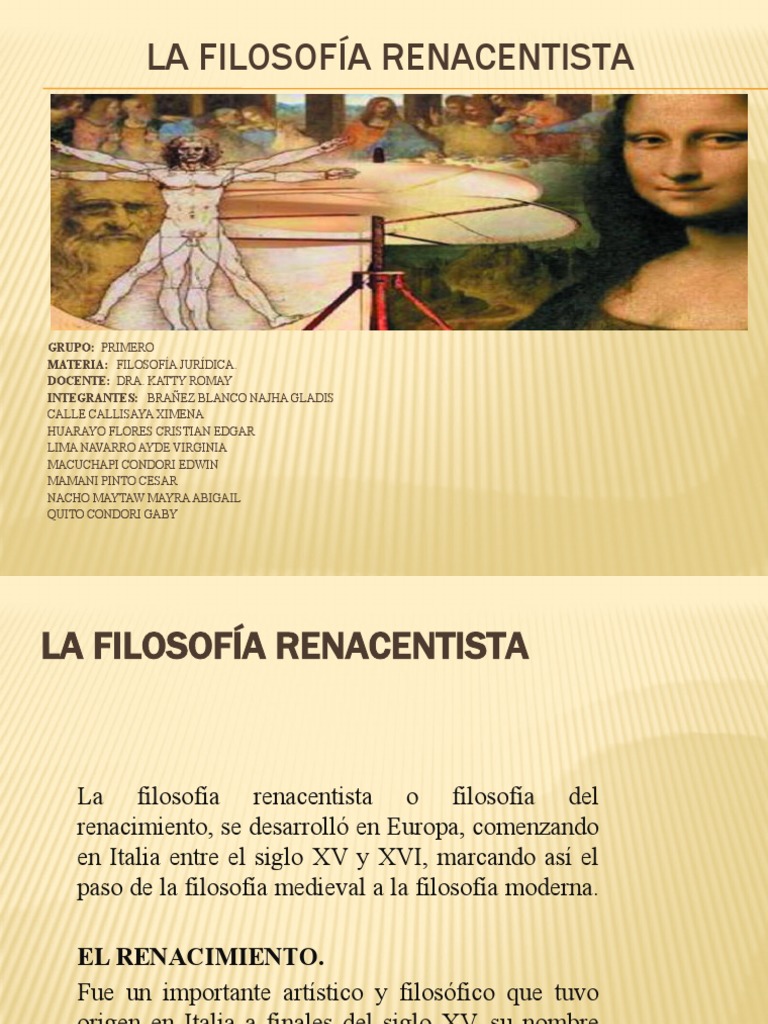 1 La Filosofía Renacentista | PDF | Renacimiento | Science