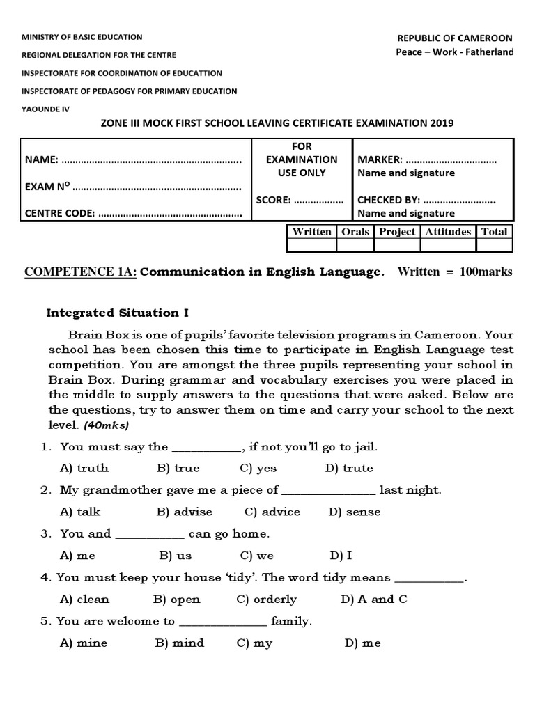 English Language | PDF | Test (Assessment) | Semiotics