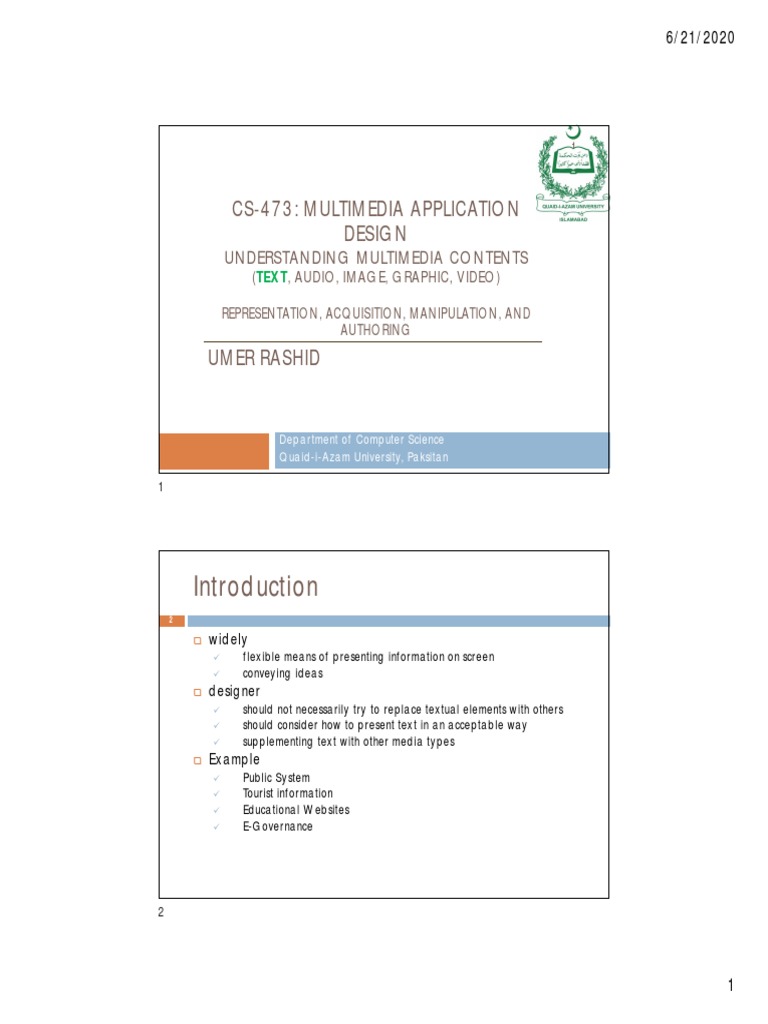 Understanding Multimedia Objects | PDF | Data Compression | Sampling (Signal Processing)