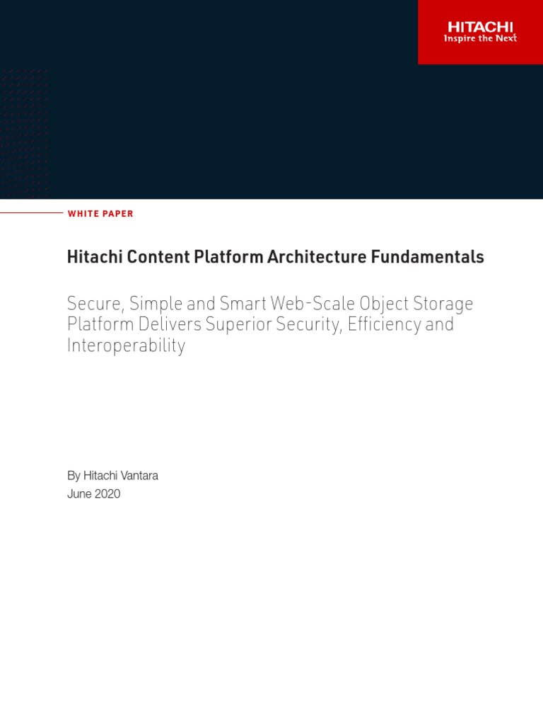 Hitachi HCP G11 Architecture Overview | PDF | Cloud Computing | Metadata