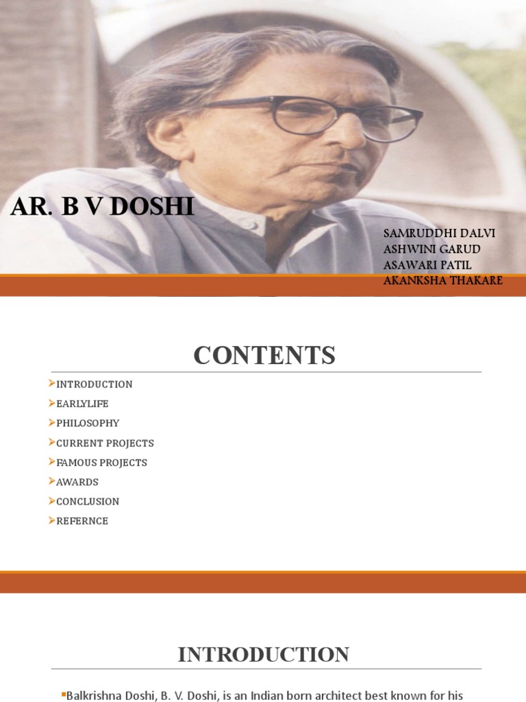 Ar. B V Doshi: Samruddhi Dalvi Ashwini Garud Asawari Patil Akanksha ...