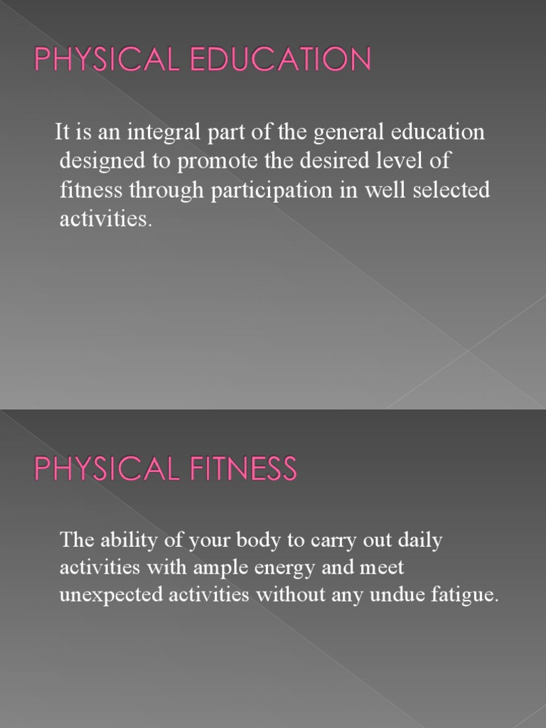Physical Fitness Components | PDF | Wellness