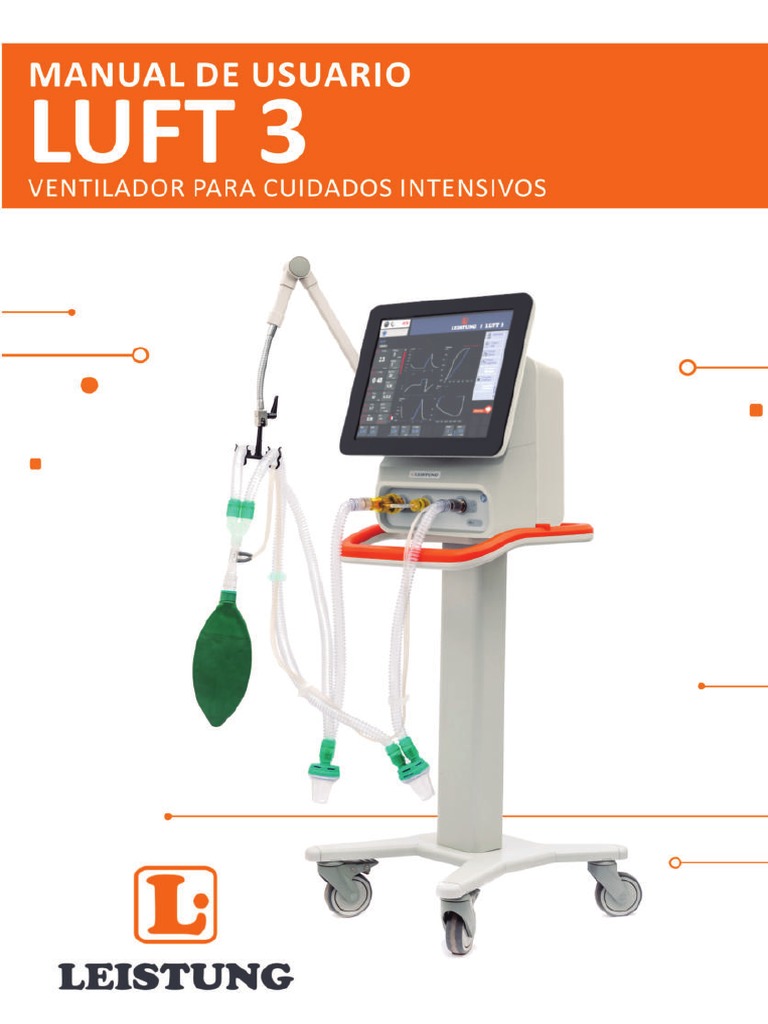 Manual de Usuario Ventilador Luft 3 | PDF | Sistema respiratorio | Oxígeno