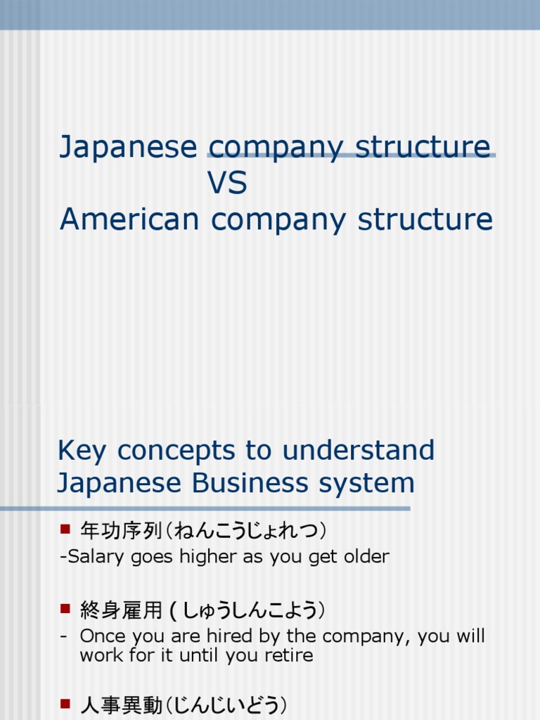 Japanese Company Structure | PDF | Reputation | Labor