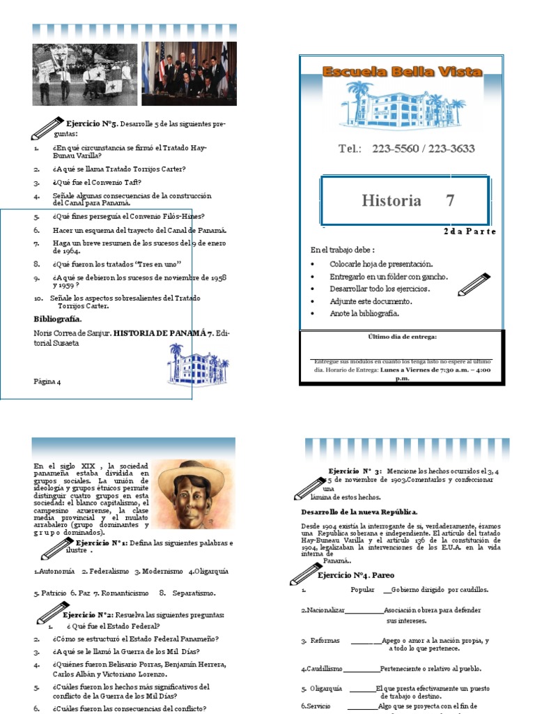 Historia 7, Segunda Parte | PDF | Panamá