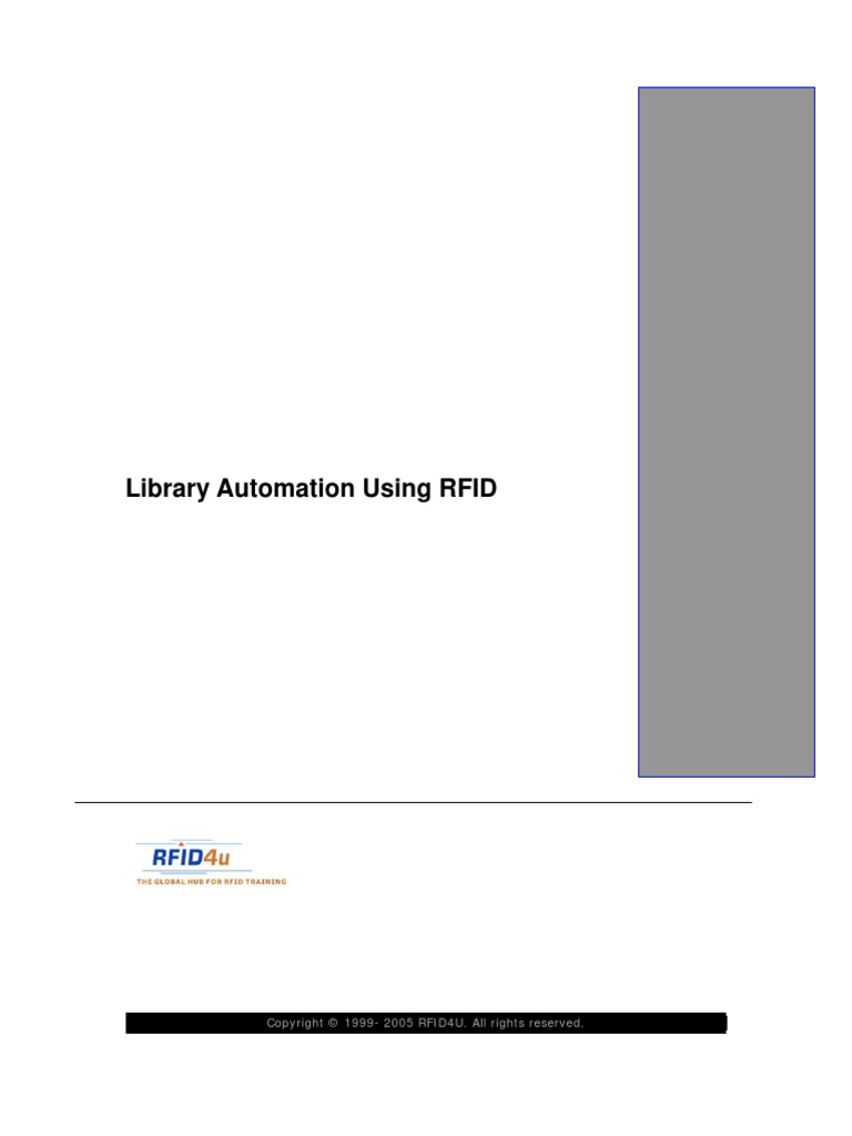 Library System Using RFID | PDF | Radio Frequency Identification | Libraries