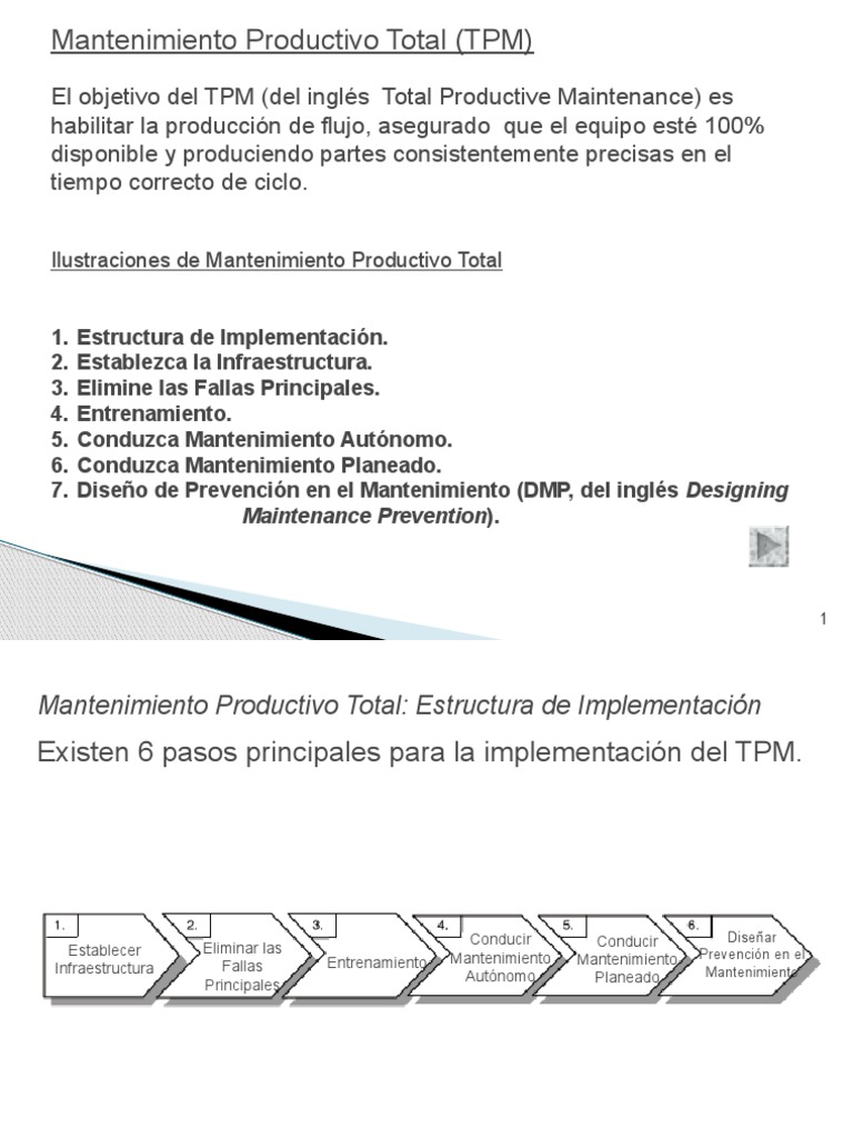 TPM 6 Pasos | PDF | Procesos de negocio | Gestión de Procesos de Negocio
