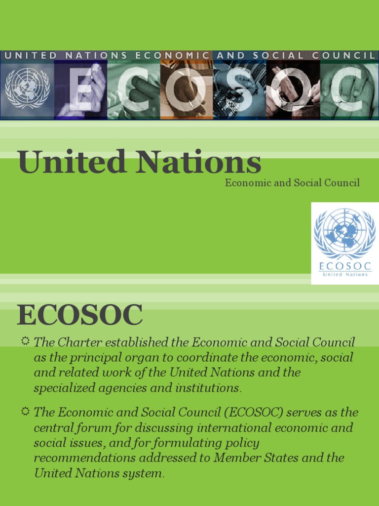 Report On ECOSOC | PDF | United Nations | International Relations