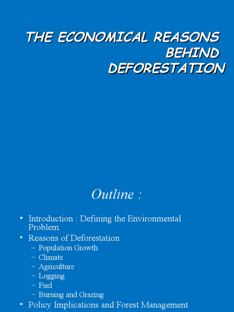 Deforestation PPT Sample | PDF | Deforestation | Forestry