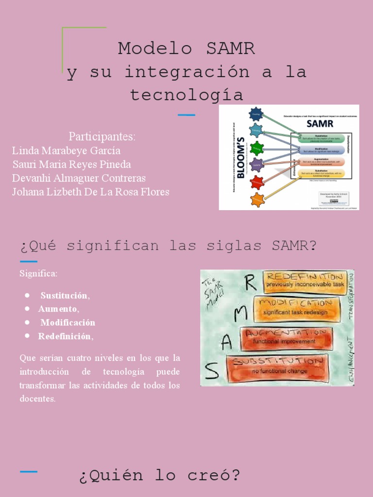 Modelo Samr-Equipo 3 1 | PDF | Epistemología | Aprendizaje