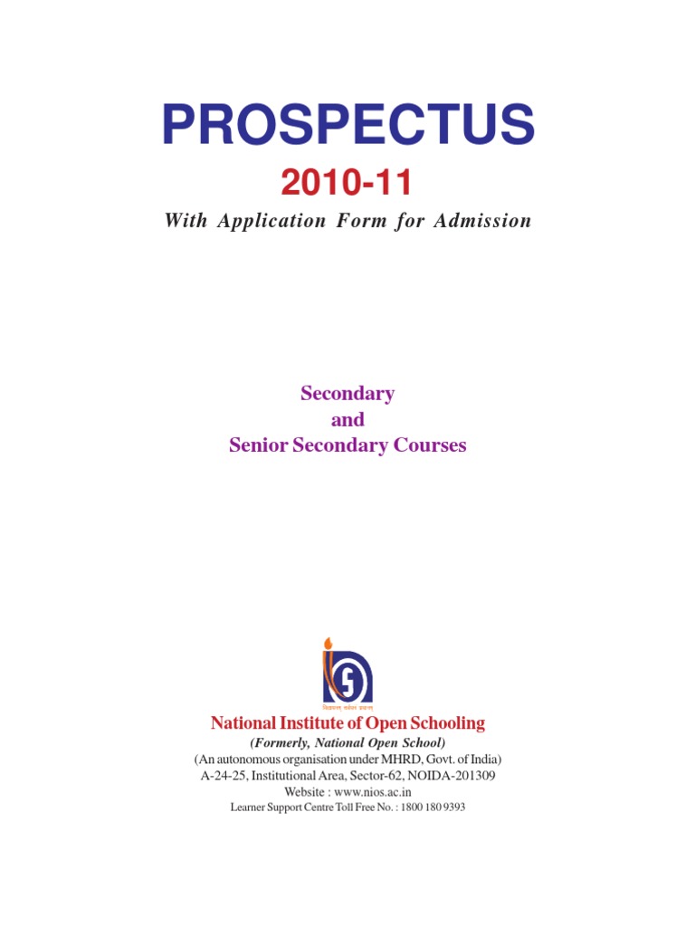Prospectus 2010 | University And College Admission | Vocational Education