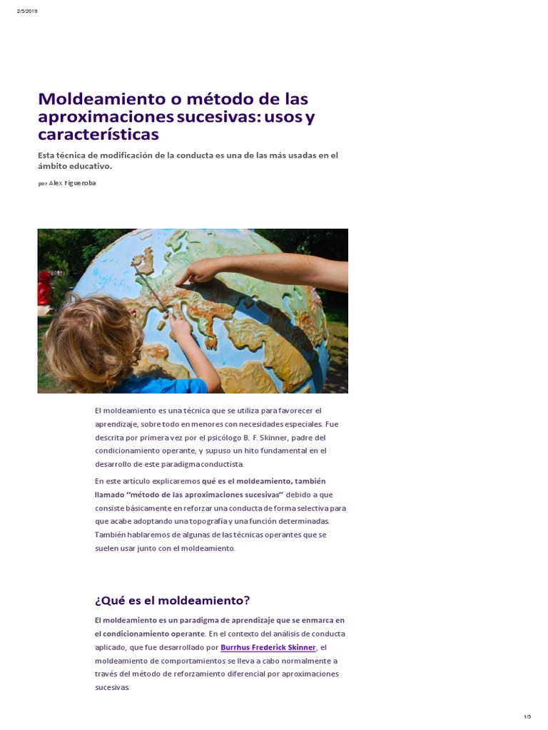 Moldeamiento | PDF | Aprendizaje | Comportamiento