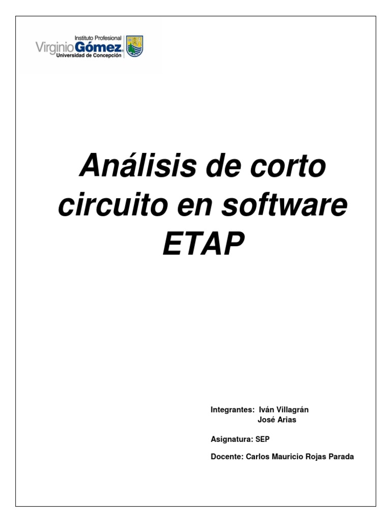 Análisis de Corto Circuito en ETAP | PDF | Generador eléctrico ...