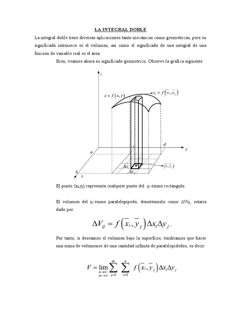 La Integral Doble Sarai | PDF | Integral | Geometría
