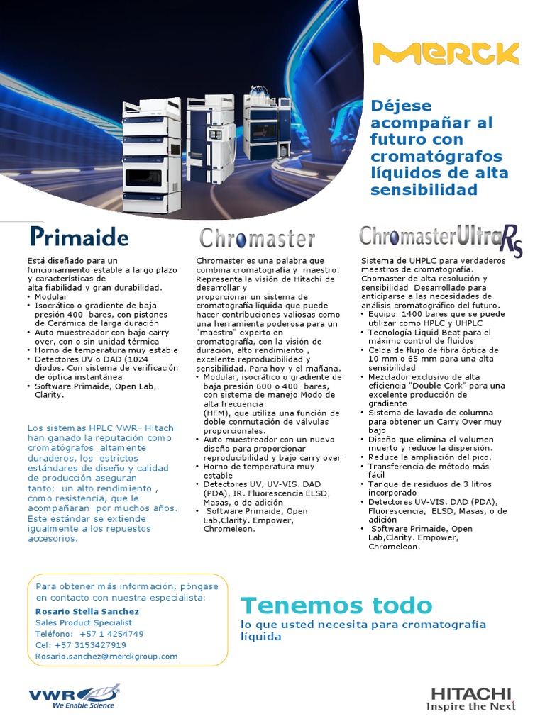 HPLC - Flyer - GT - Q3 (1) Merck | PDF | Cromatografía líquida de alto ...