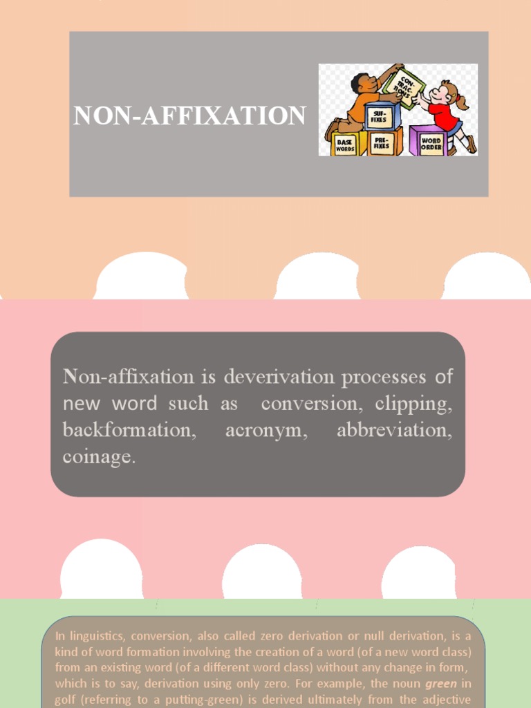 Non Affixation | PDF | Acronym | Lexicology