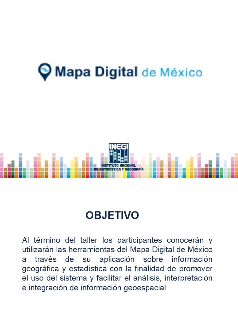 Presentación Mapa Digital de México en Línea - INEGI | PDF | Sistema de ...