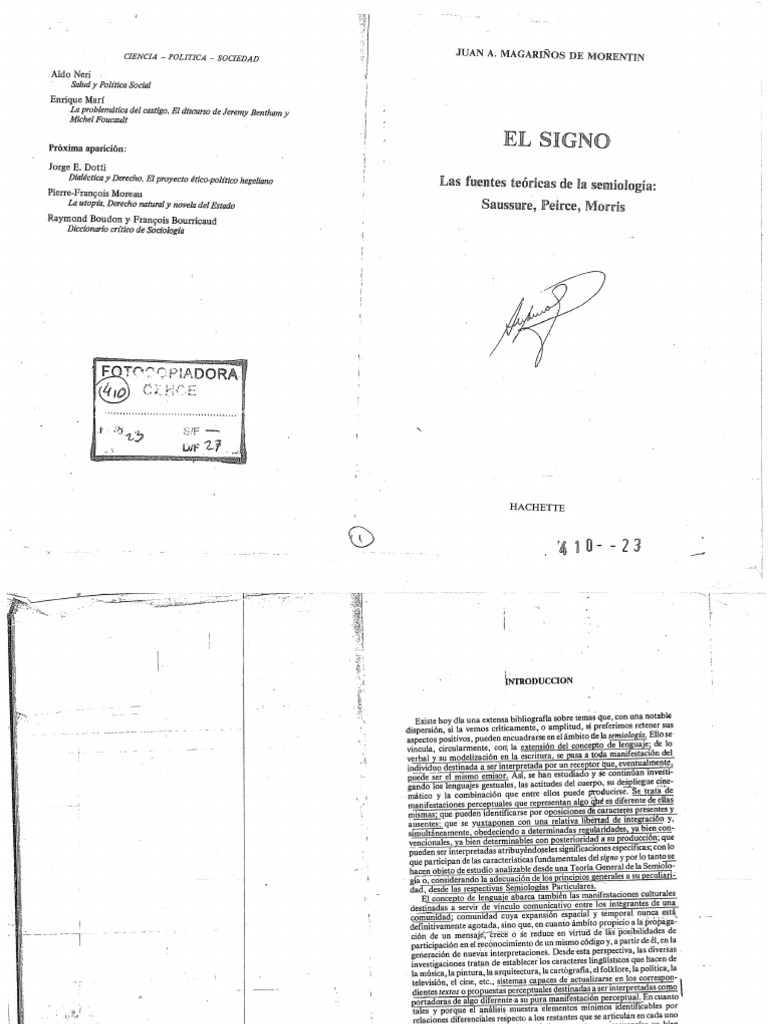 23 - Magariños de Morentin - El Signo PDF | PDF