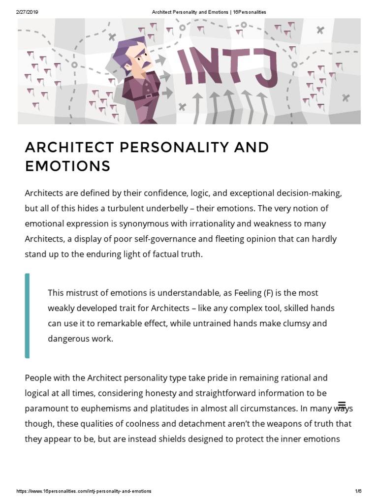 Architect Personality and Emotions - 16personalities | PDF ...