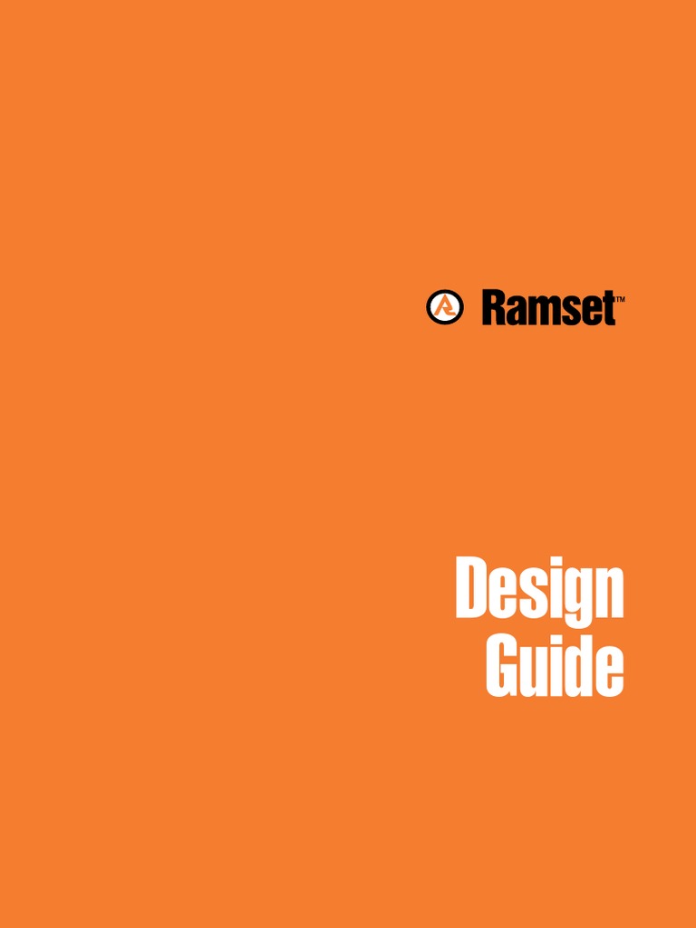 RAMSET Design Guide 2013 | PDF
