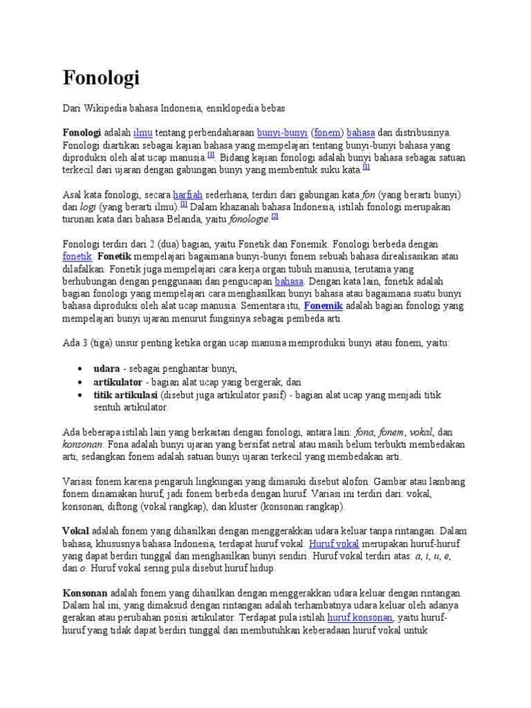 Fonologi | PDF