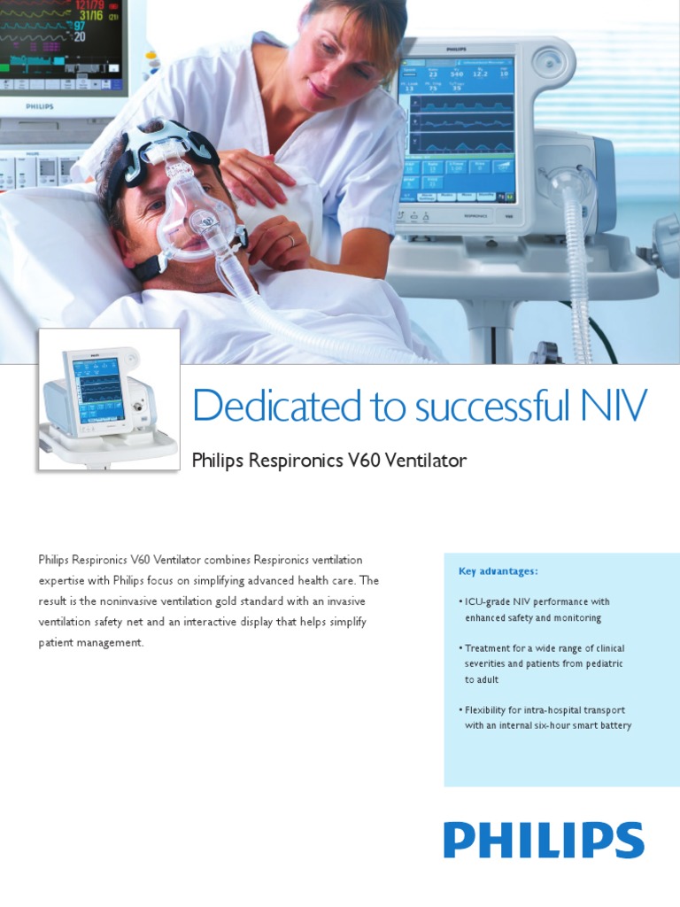 Dedicated To Successful NIV: Philips Respironics V60 Ventilator | PDF ...