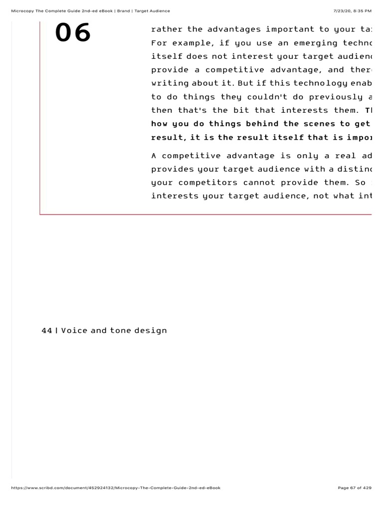 Microcopy The Complete Guide 2nd-Ed Ebook - Brand - Target Audience PDF | PDF