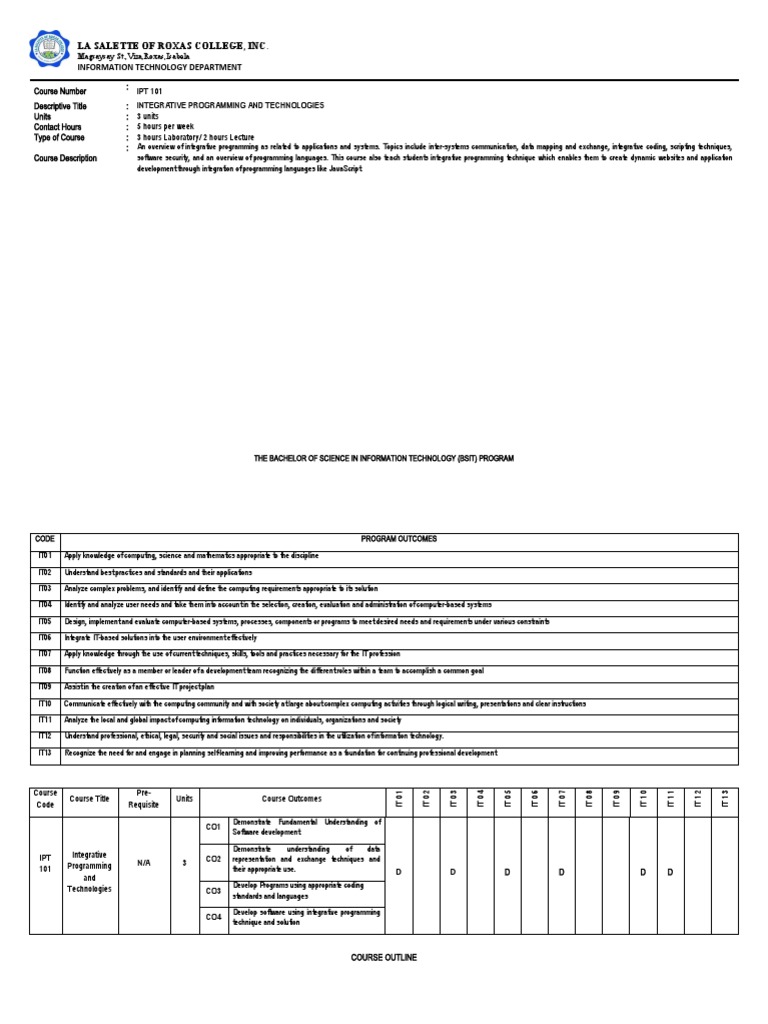 Integrative Programming | PDF | Html Element | Html5