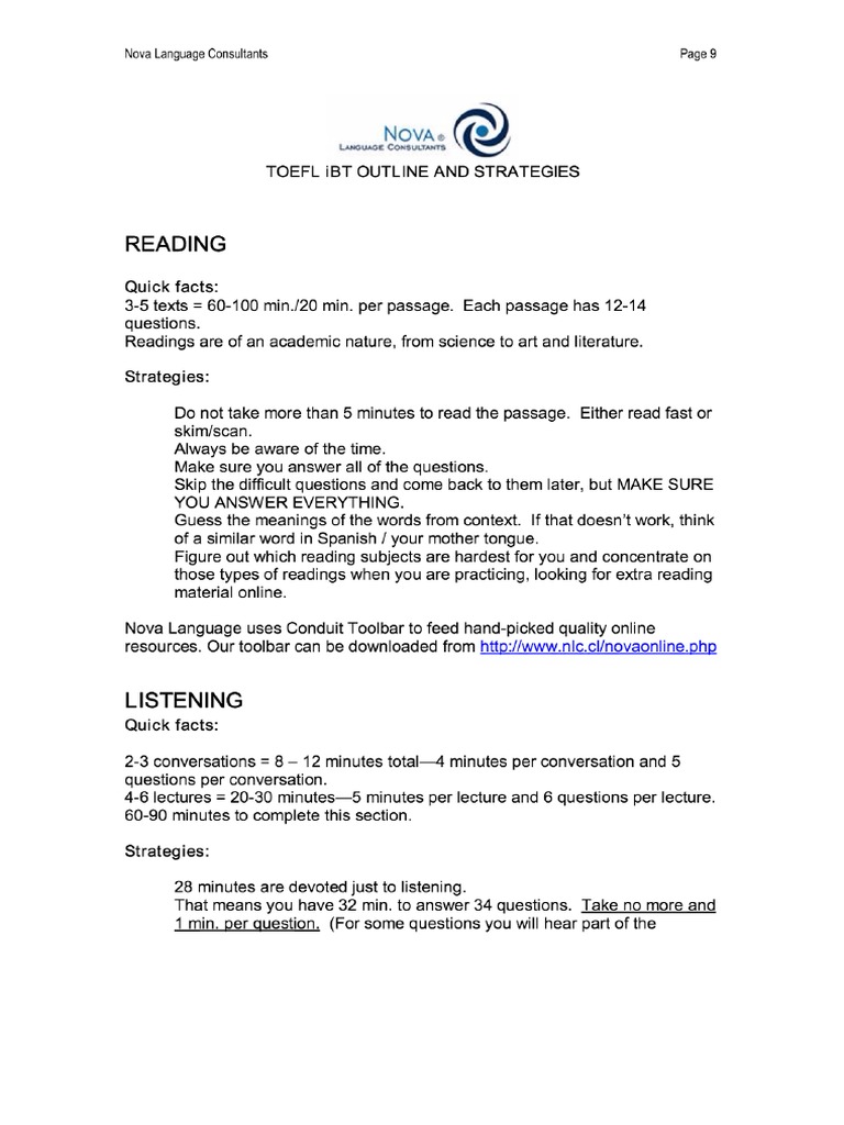 Dropbox - TOEFL Outlines and Strategies | PDF