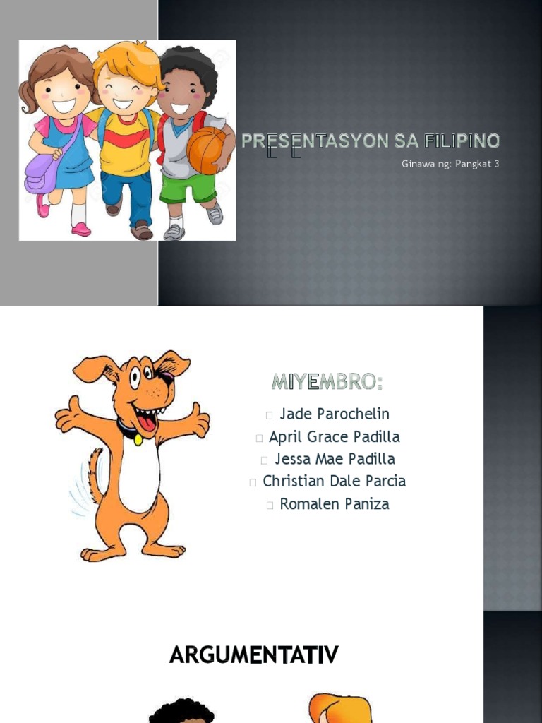 Presentasyon Sa Filipino | PDF