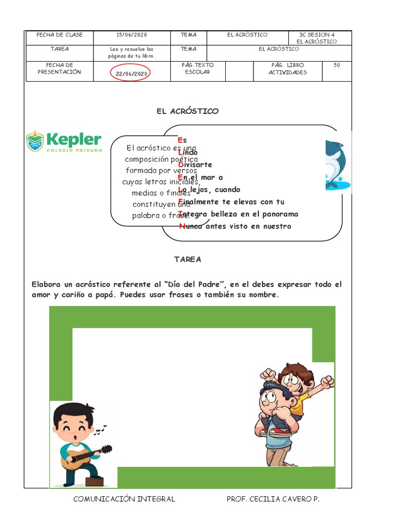 3C Sesion 5 El Acróstico | PDF