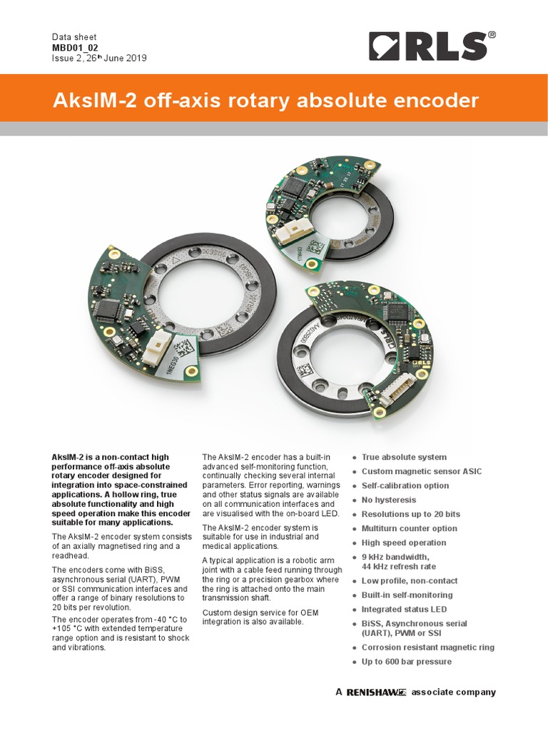 Encoder RLS MBD01 - 02 PDF | PDF | Telecommunications | Manufactured Goods