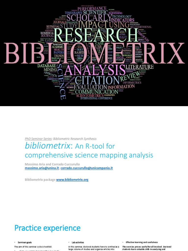 Bibliometrix Presentation | PDF | Data Analysis | Statistics