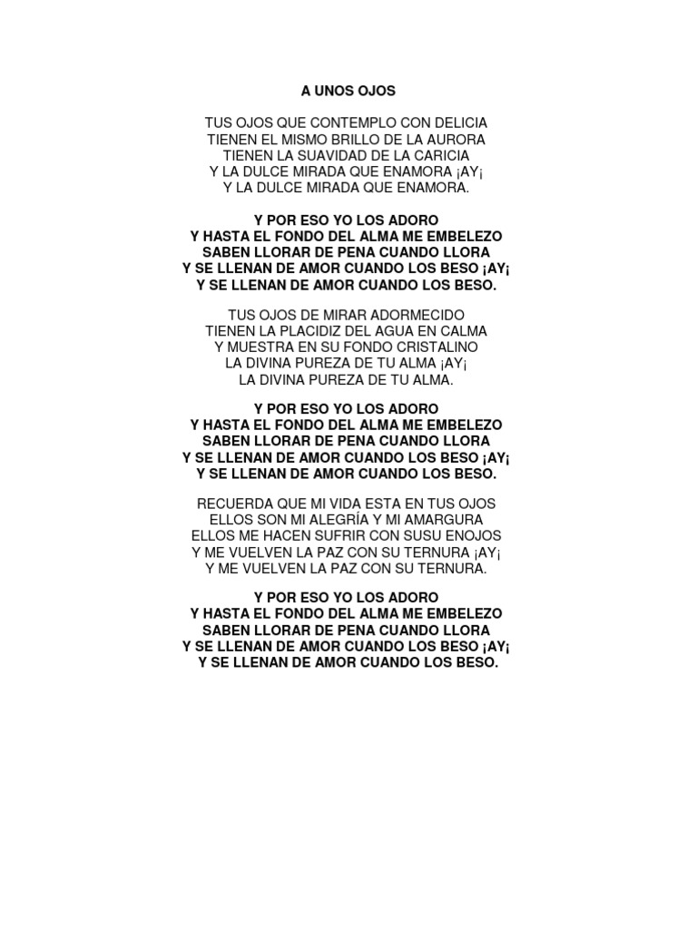 Letras Bolero | PDF | Amor | Comportamiento religioso y experiencia