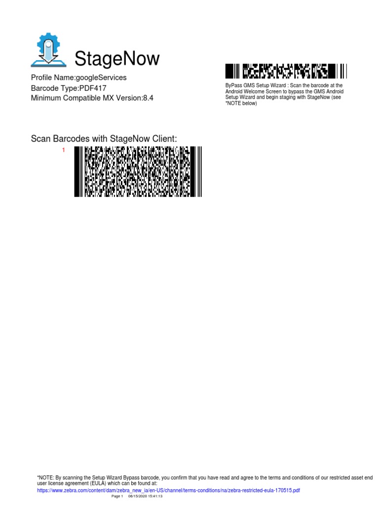 Stagenow: Scan Barcodes With Stagenow Client | PDF
