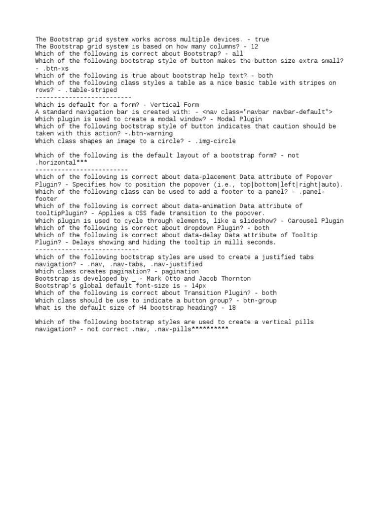 Bootstrap Framework | PDF