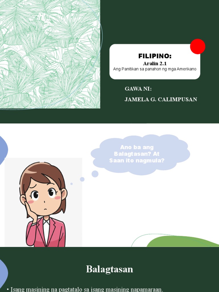 Filipino Aralin 2.1 | PDF