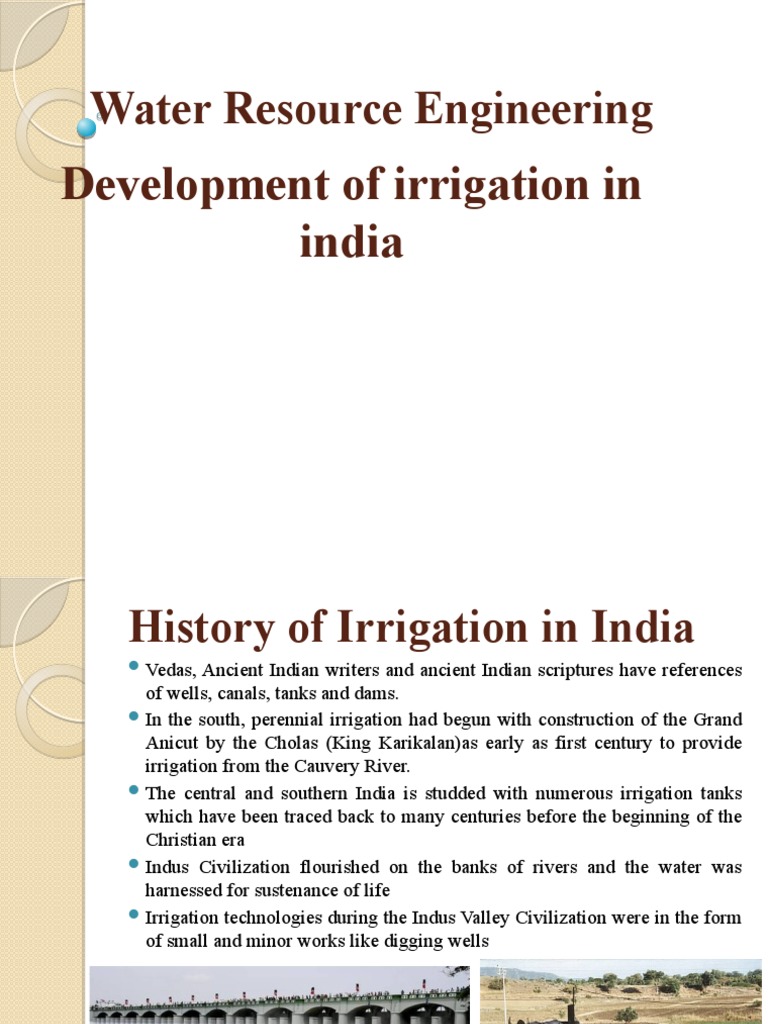 WRE History of Irrigation | PDF | Irrigation | Indus River