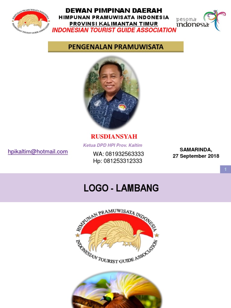 Pengenalan Pramuwisata & Organisasi HPI (Local Guide) | PDF
