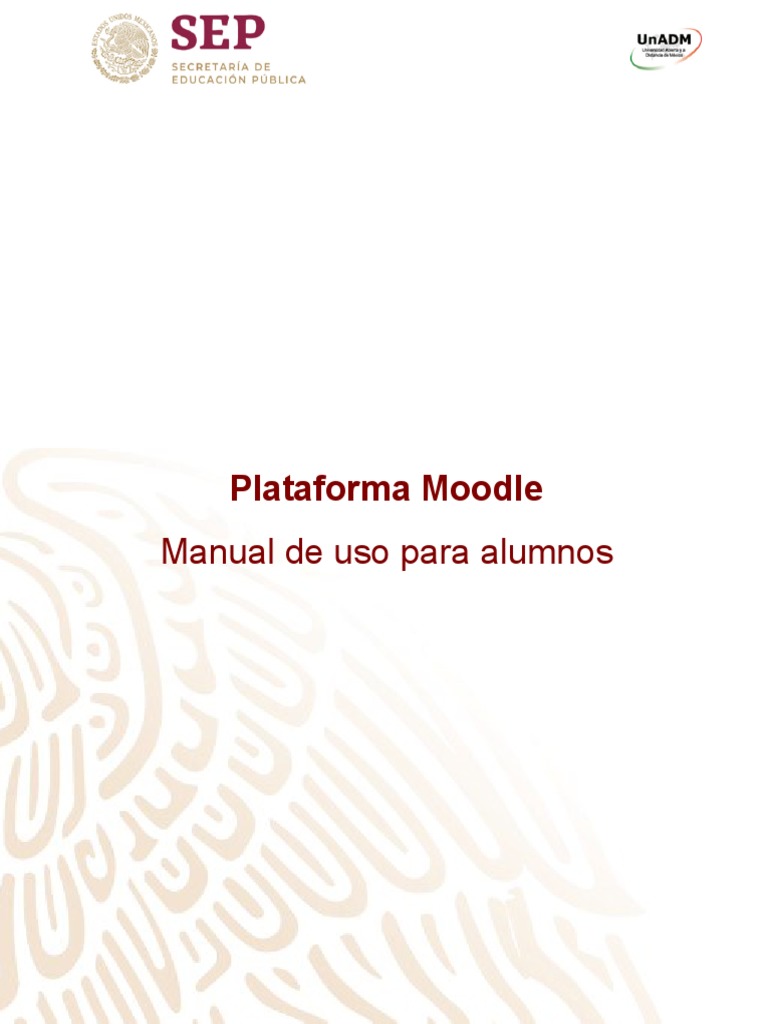Manual para El Uso de La Plataforma Moodle | PDF