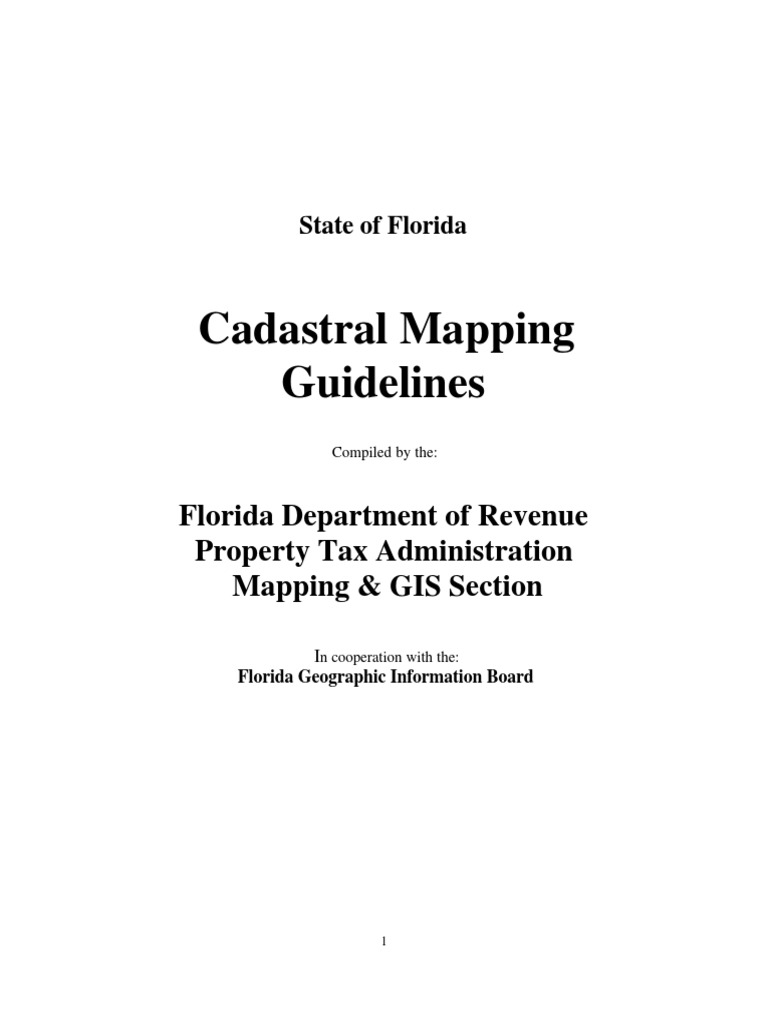 Cadastral Mapping Guidelines: Florida Department of Revenue Property ...