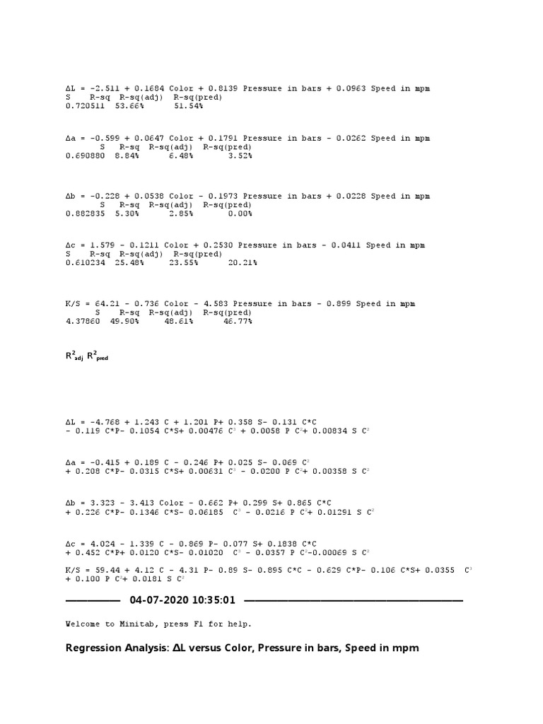 2 Adj 2 Pred | PDF | Errors And Residuals | Analysis Of Variance