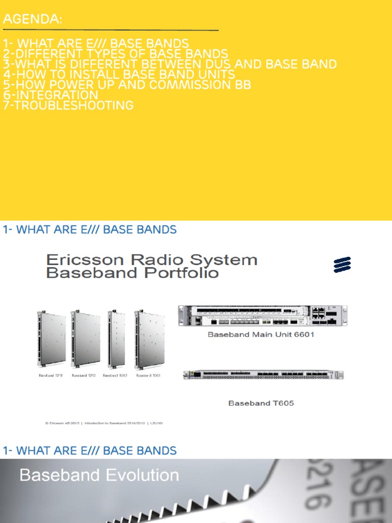 Ericsson Baseband Description and Integration PDF | PDF | Computer Data ...