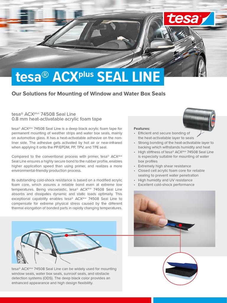 Tesa® ACX Seal Line: Our Solutions For Mounting of Window and Water Box ...